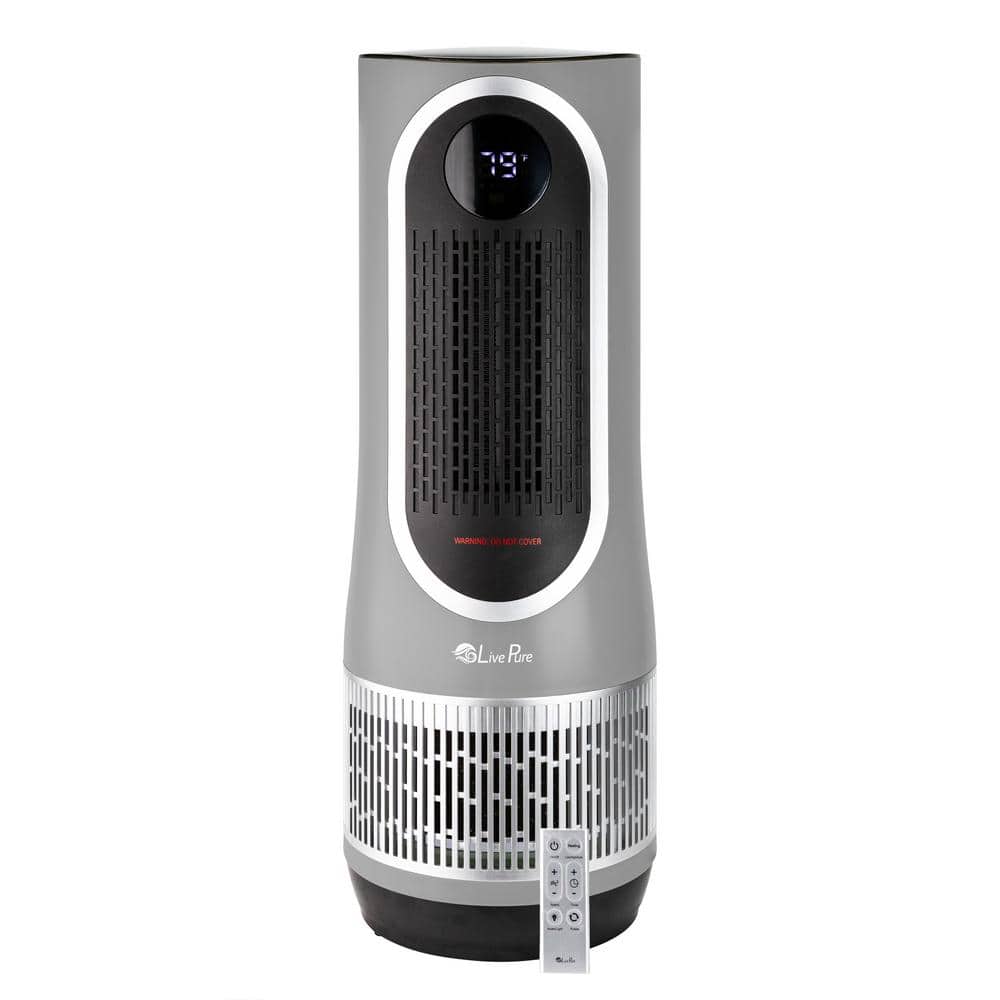 LivePure 3-in-1-Clean Heat True HEPA Air Purifier/Heater, up to 400 sq ...