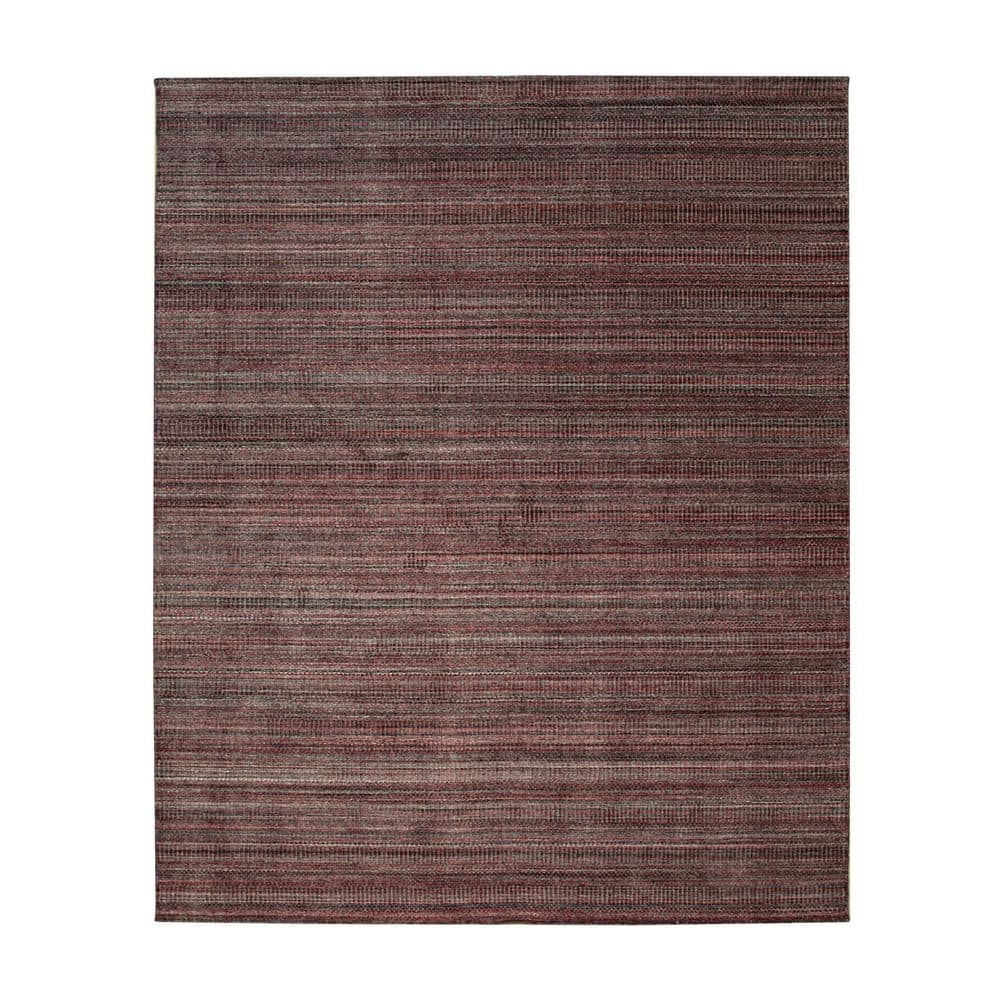 EORC Super Grass Red 10 ft. x 14 ft. Handloomed Wool Contemporary Area ...