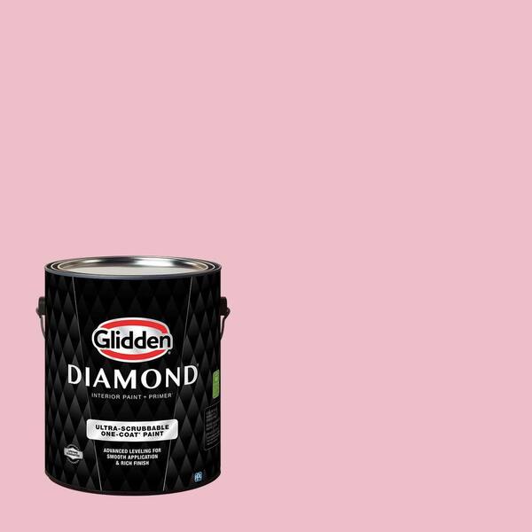 Glidden Diamond 1 gal. PPG1183-3 Rose Melody Satin Interior Paint with ...