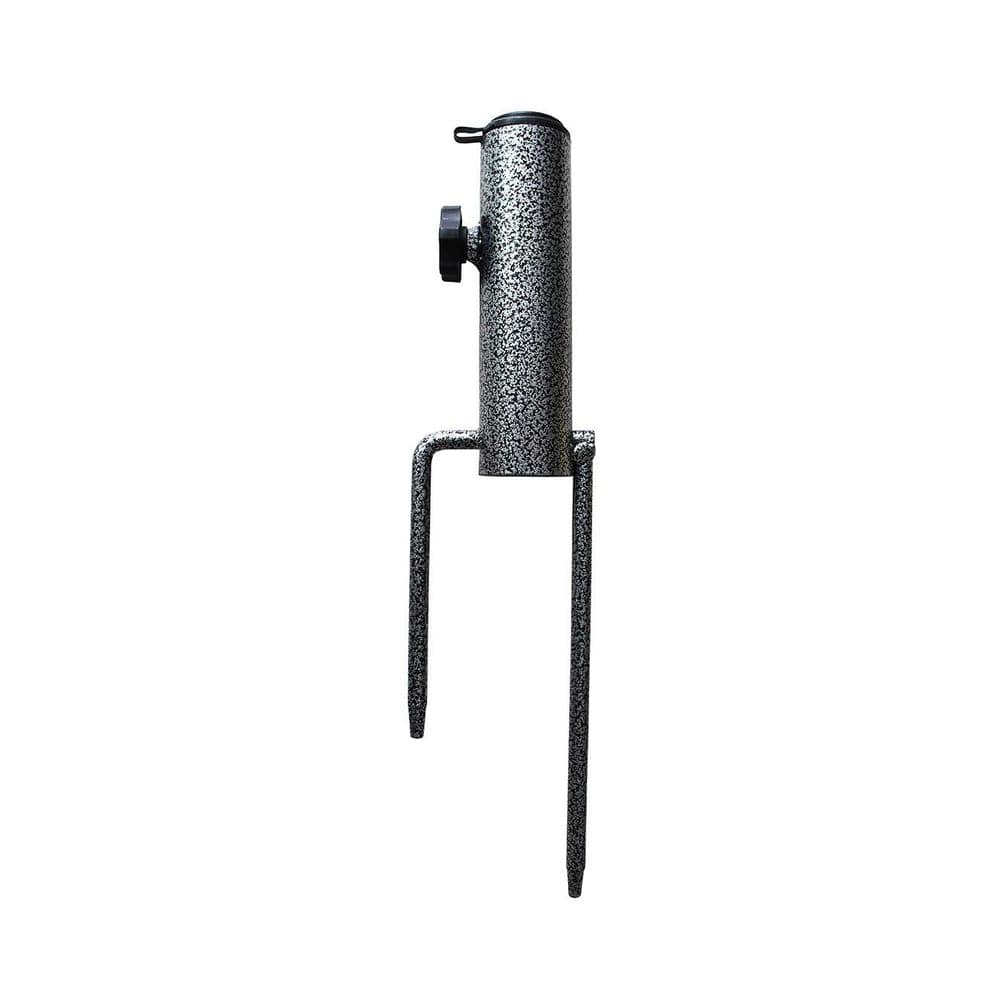 SenQWFa 12 in. Steel Ground Auger Anchor Holder Stand Base for Grass ...