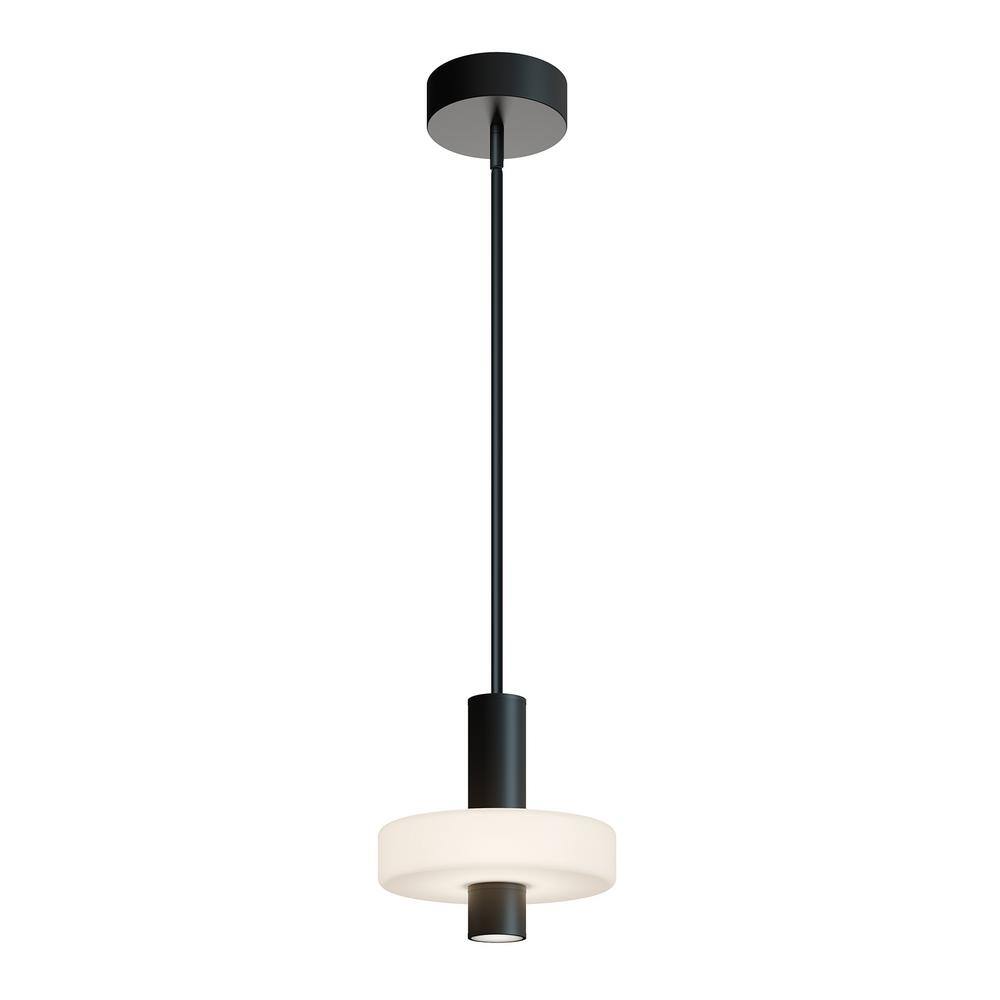 AFX Sydney 21-Watt 1 Light Black Shaded Integrated LED Pendant Light ...
