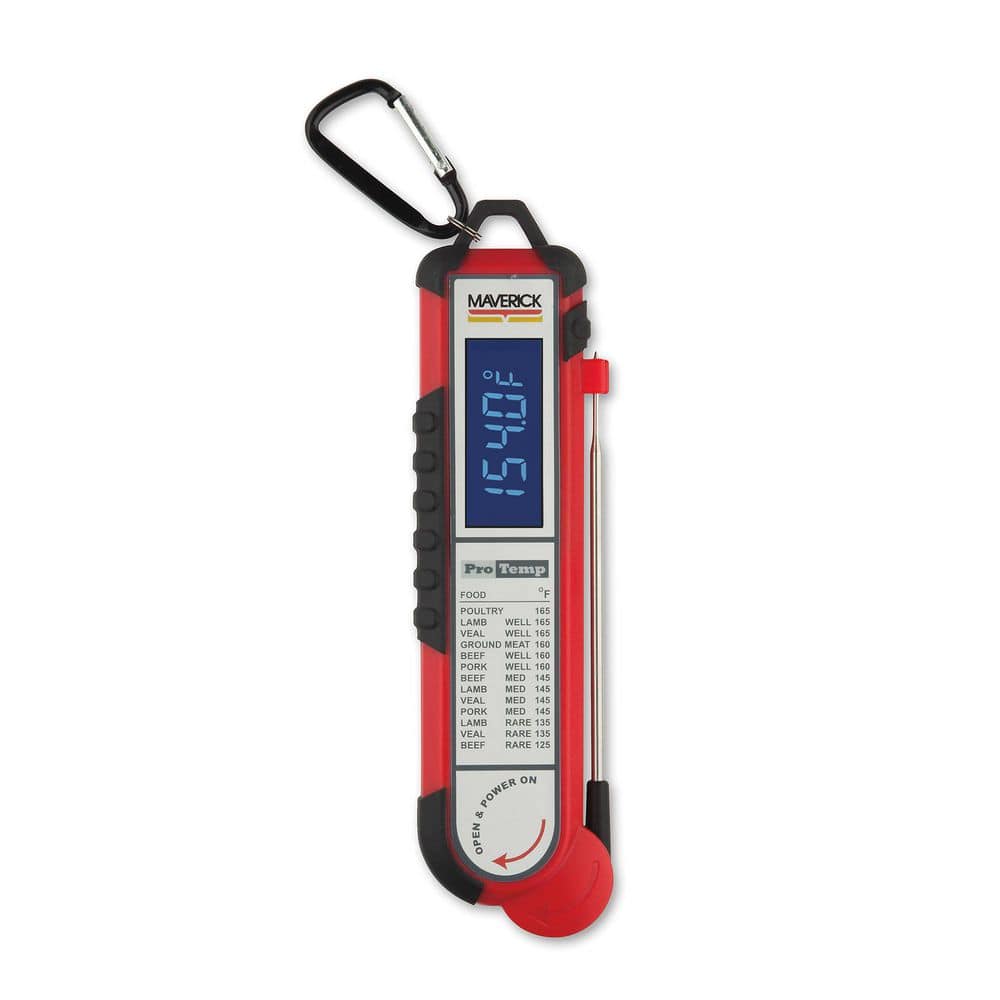 Maverick Red Pro-Temp Professional Thermocouple Thermometer PT-100BBQ ...