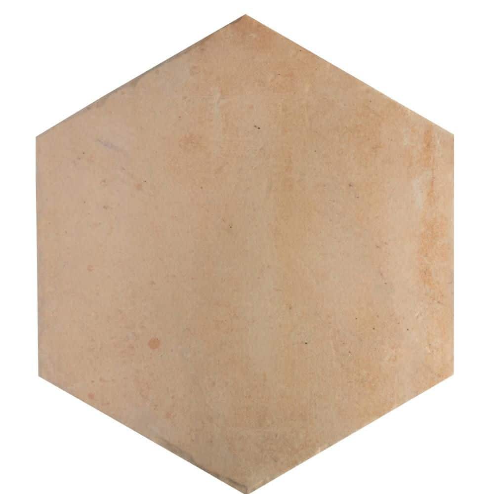 Merola Tile Americana Boston Hex East 4 in. x 4 in. Porcelain Floor and ...