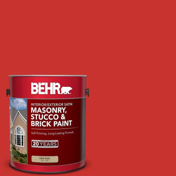 BEHR 1 gal. #P170-7 100 Mph Satin Interior/Exterior Masonry, Stucco and ...