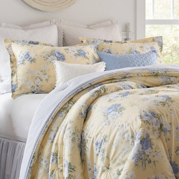 French Blue And Yellow Bedding