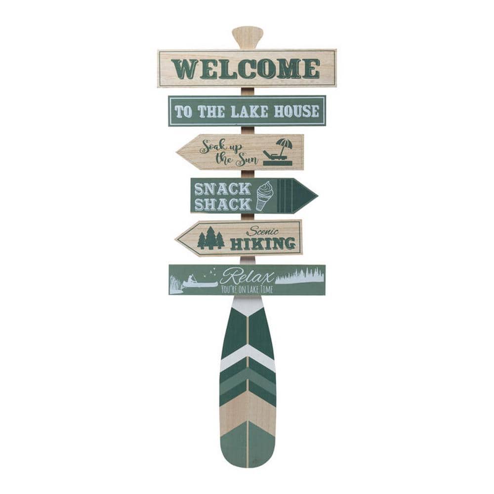 Elements "Welcome to the Lake House", Lake House Directional Wall Sign ...