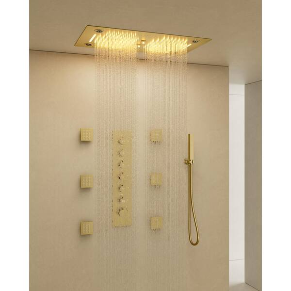 Cranach Thermostatic 63 Spray 28 X 16 In Rectangle Led Mood Lighting