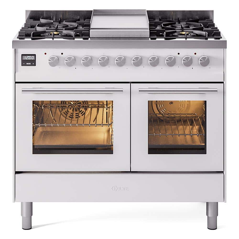 ILVE Professional Plus II 40 in. 6 Burner plus Griddle Freestanding ...