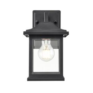 Millennium Lighting Messi 14 in. 1-Light Textured Black Outdoor ...