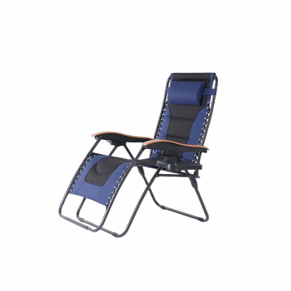SUNRINX Steel Frame Zero Gravity Lounge Chair with Adjustable Headrest ...