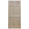 EVERMARK Expressions 28 in. x 80 in. Unfinished 6-Panel Engineered ...