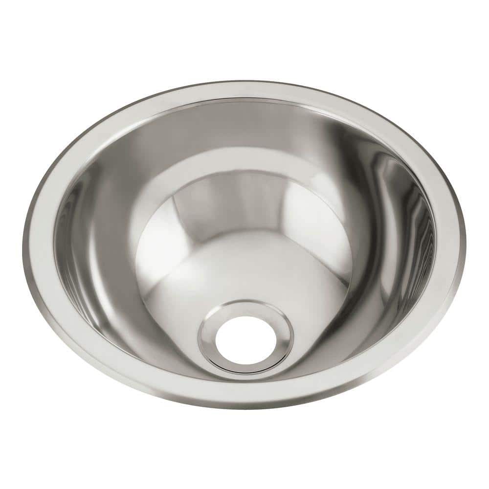 Sterling Drop-in Round Bathroom Sink in Stainless Steel 1411-0 - The ...