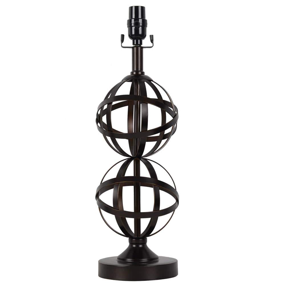 Hampton Bay Mix and Match 20 in. H Oil Rubbed Bronze Double Orb Table ...