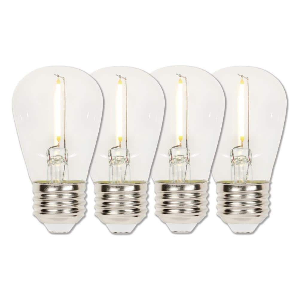 Westinghouse 15-Watt Equivalent S14 Clear LED Light Bulb Soft White (4 ... Westinghouse 15-Watt Equivalent S14 Clear LED Light Bulb Soft White (4 ...