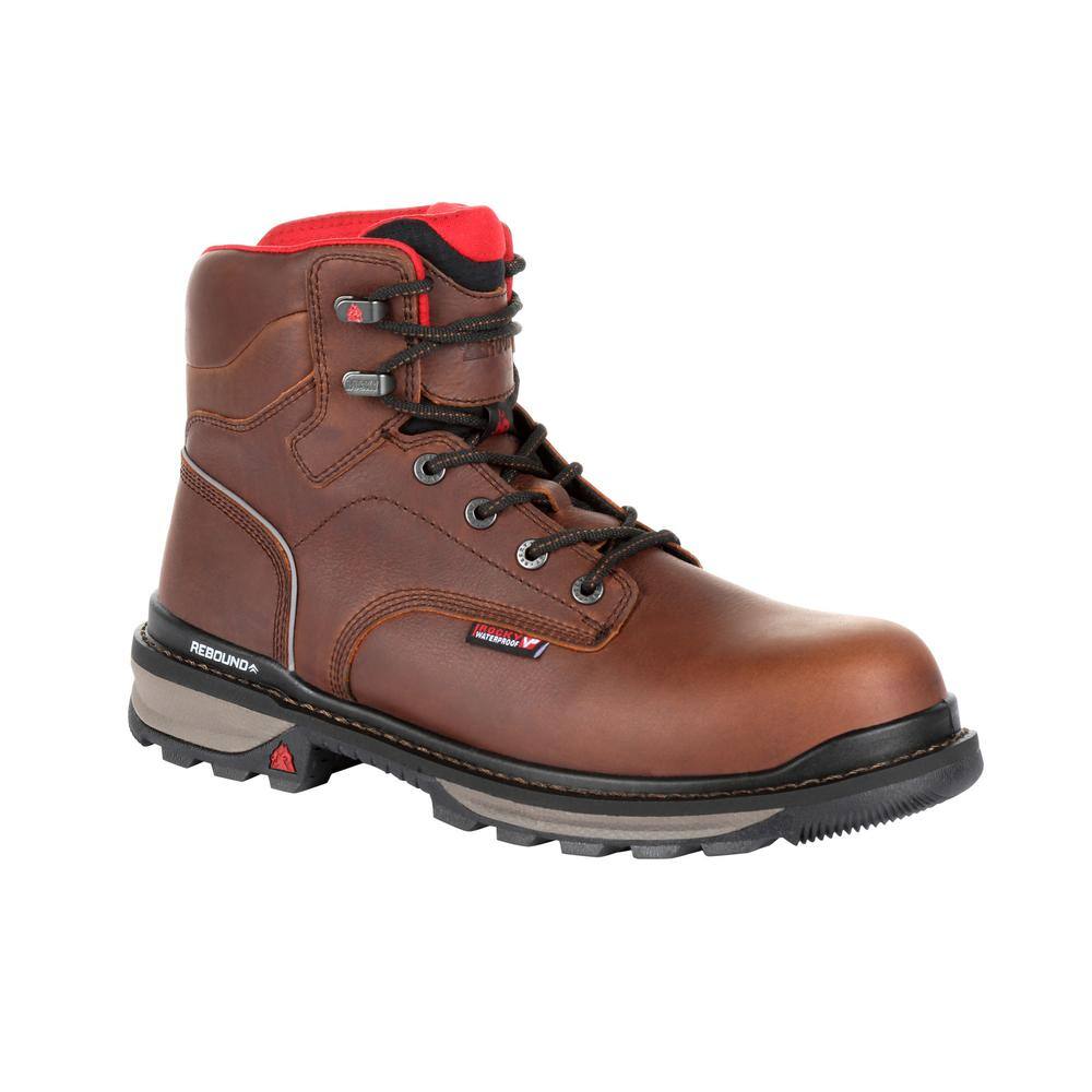 DURANGO Men's Rams Horn Waterproof 6 in. Lace Up Work Boots - Composite ...