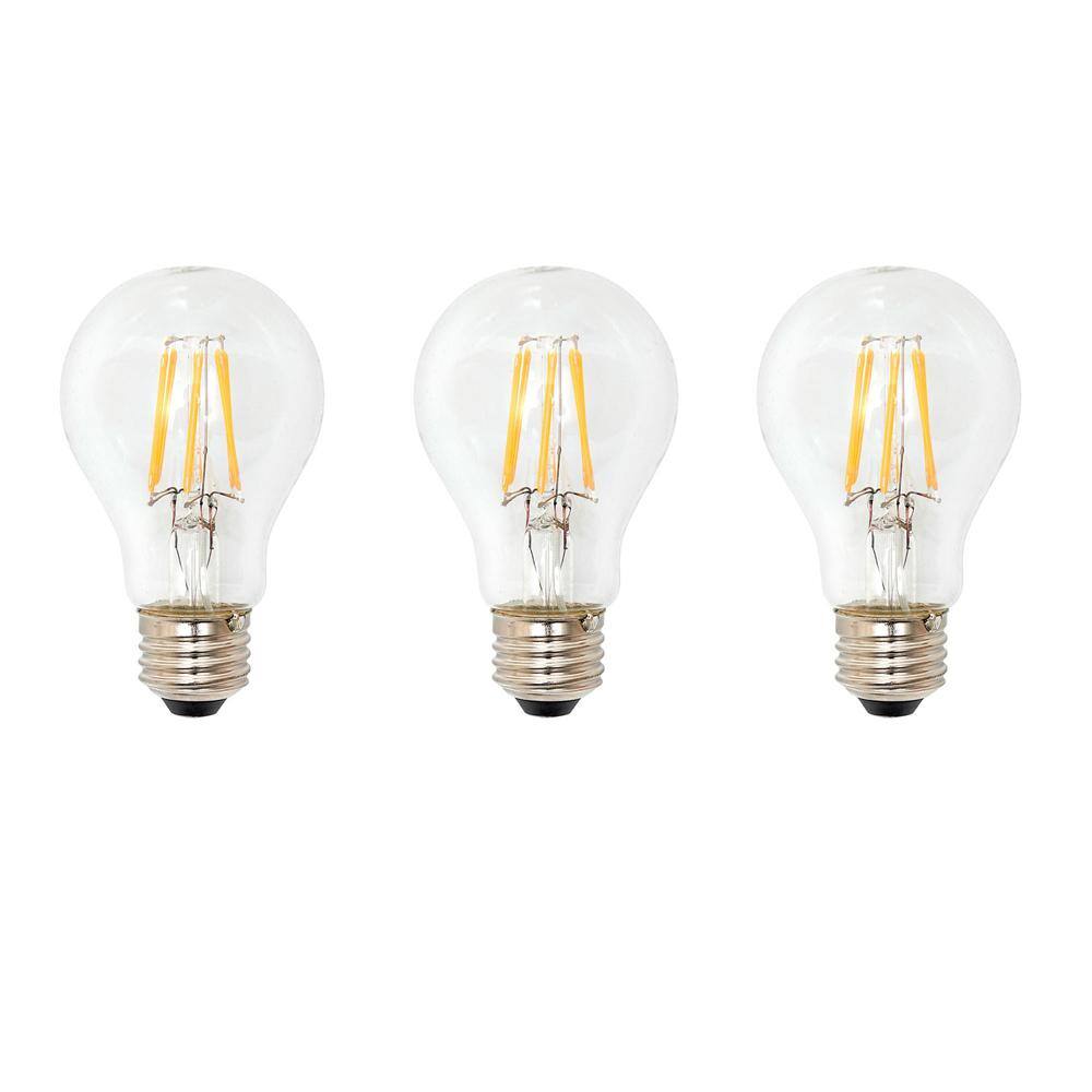 EcoSmart 40-Watt Equivalent A19 Dimmable Clear Filament Vintage Style ...