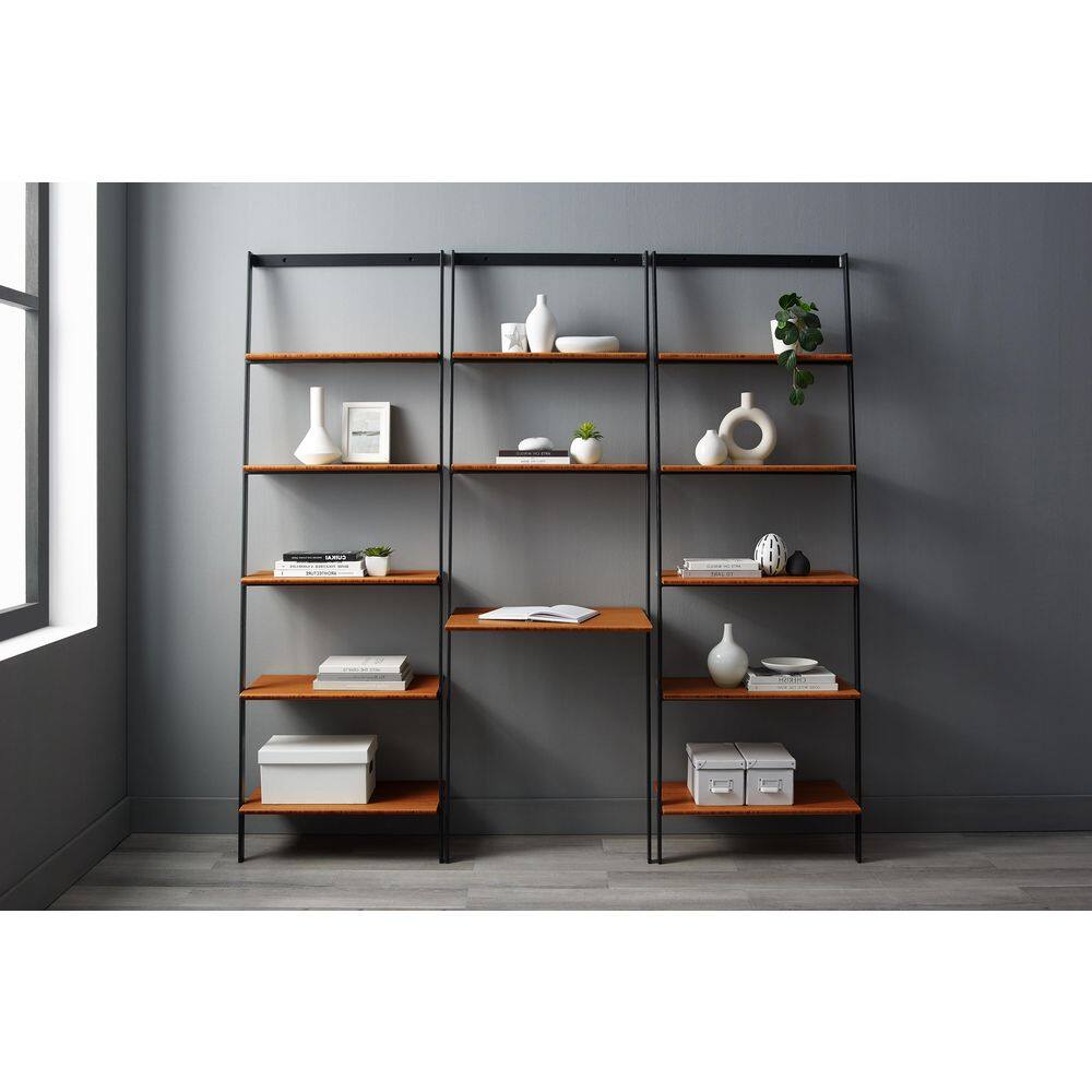 Beckett 76 in. Tall Copper Bamboo Standard Bookcase BKT004CP - The Home ...