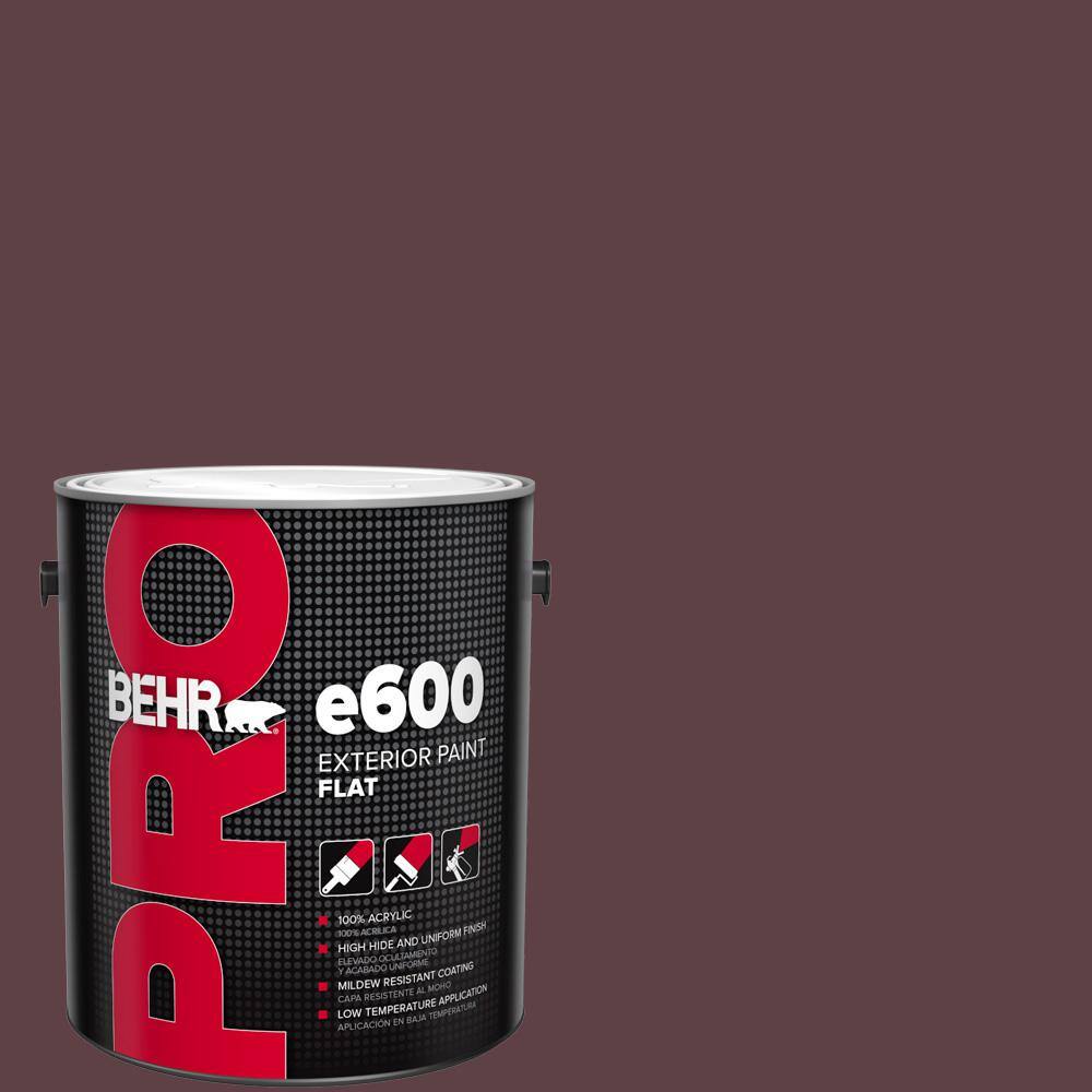 BEHR PRO 1 gal. #MQ1-49 Raspberry Truffle Flat Exterior Paint PR61301 ...