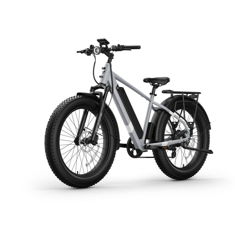 Niu BQi Fat Tire 300 Step-Over Adult Electric Bicycle Gray EDSL362119 ...
