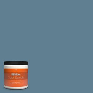 BEHR ULTRA 1 gal. #BXC-36 Aegean Blue Extra Durable Flat Interior Paint ...