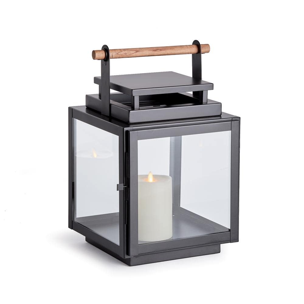 NAPA LLC Adwin Outdoor Black Lantern Medium N4PX09BK - The Home Depot