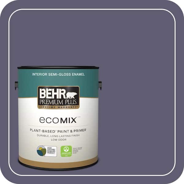 BEHR PREMIUM PLUS 1 gal. #PMD-90 Luscious Purple Semi-Gloss Enamel ...