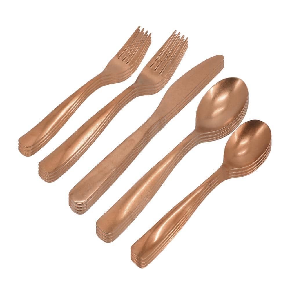 Gibson Home Hulton 20-Piece Stainless Steel Flatware Set in Matte ...