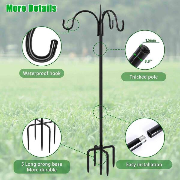 Self Standing Shepherds Hook Set Of 5 Shepherd's Hooks, 60cm