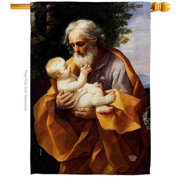 Ornament Collection 28 in. x 40 in. St. Joseph And Christ Child ...