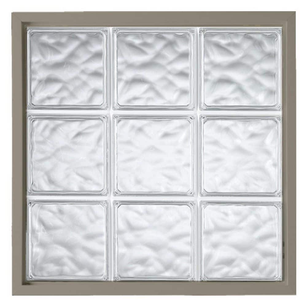 Hy-Lite 42 in. x 10 in. Acrylic Block Fixed Driftwood Vinyl New ...
