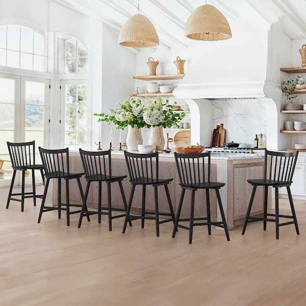 Black farmhouse stools store