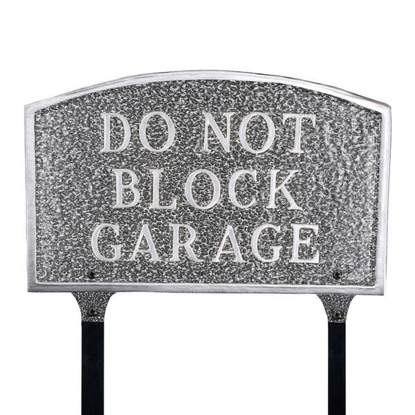 Montague Metal Products 13 in. x 21 in. Large Arch Do Not Block Garage ...