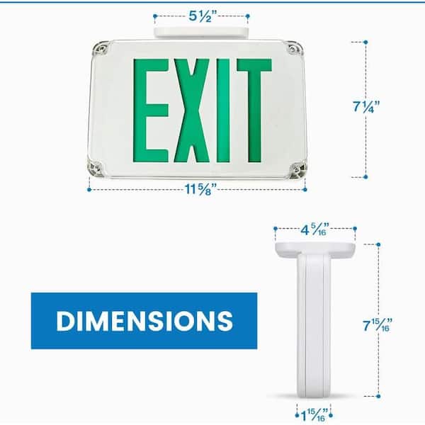 Wet Location Emergency Exit Light Combo Lithonia | Shelly Lighting