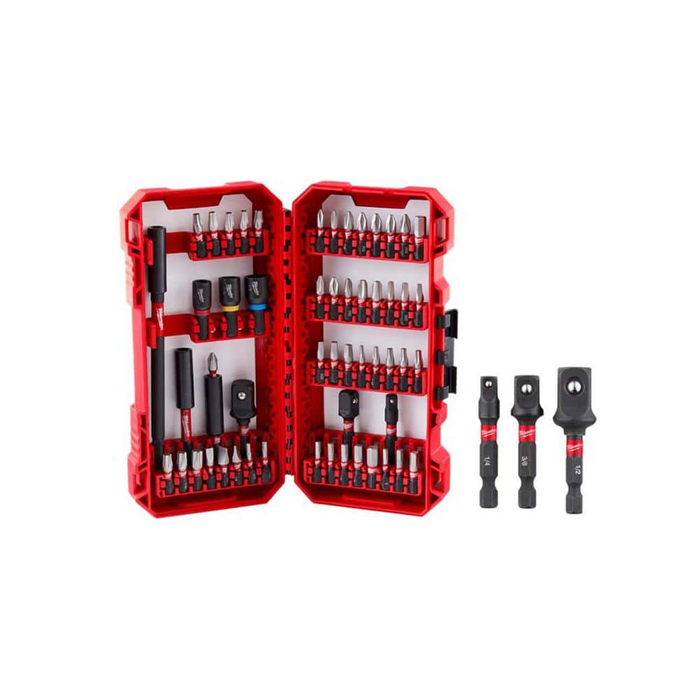 Milwaukee SHOCKWAVE Impact-Duty Alloy Steel Screw Driver Bit Set with 1 ...