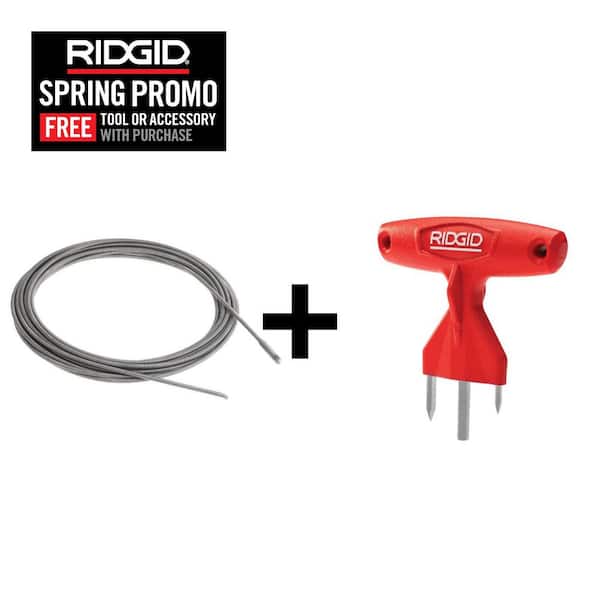 RIDGID 7/8 in. x 15 ft. A-62 5 Sectional Cables K-60SP Sectional Drain ...