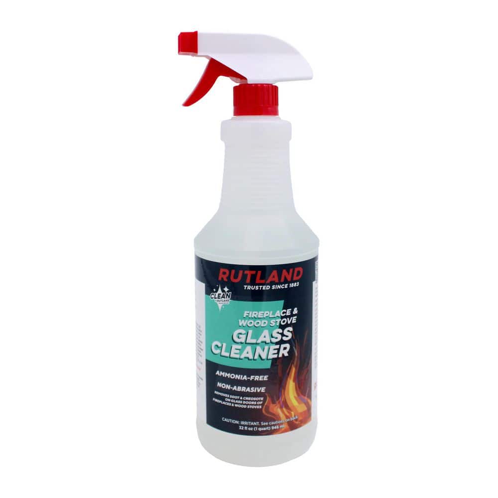Rutland 32 fl. oz. Fireplace and Stove Glass Cleaner Spray Bottle for ...