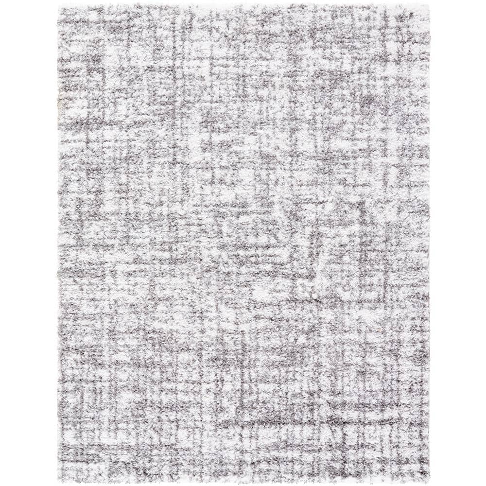 StyleWell Stylewell Edenwell 6 ft. 7 in. x 9 ft. Gray and White Area ...
