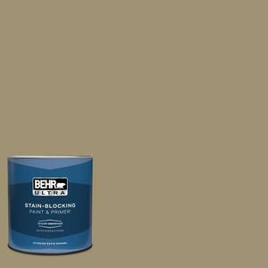 BEHR DYNASTY 8 oz. #380F-6 River Bank Satin Enamel Stain-Blocking ...