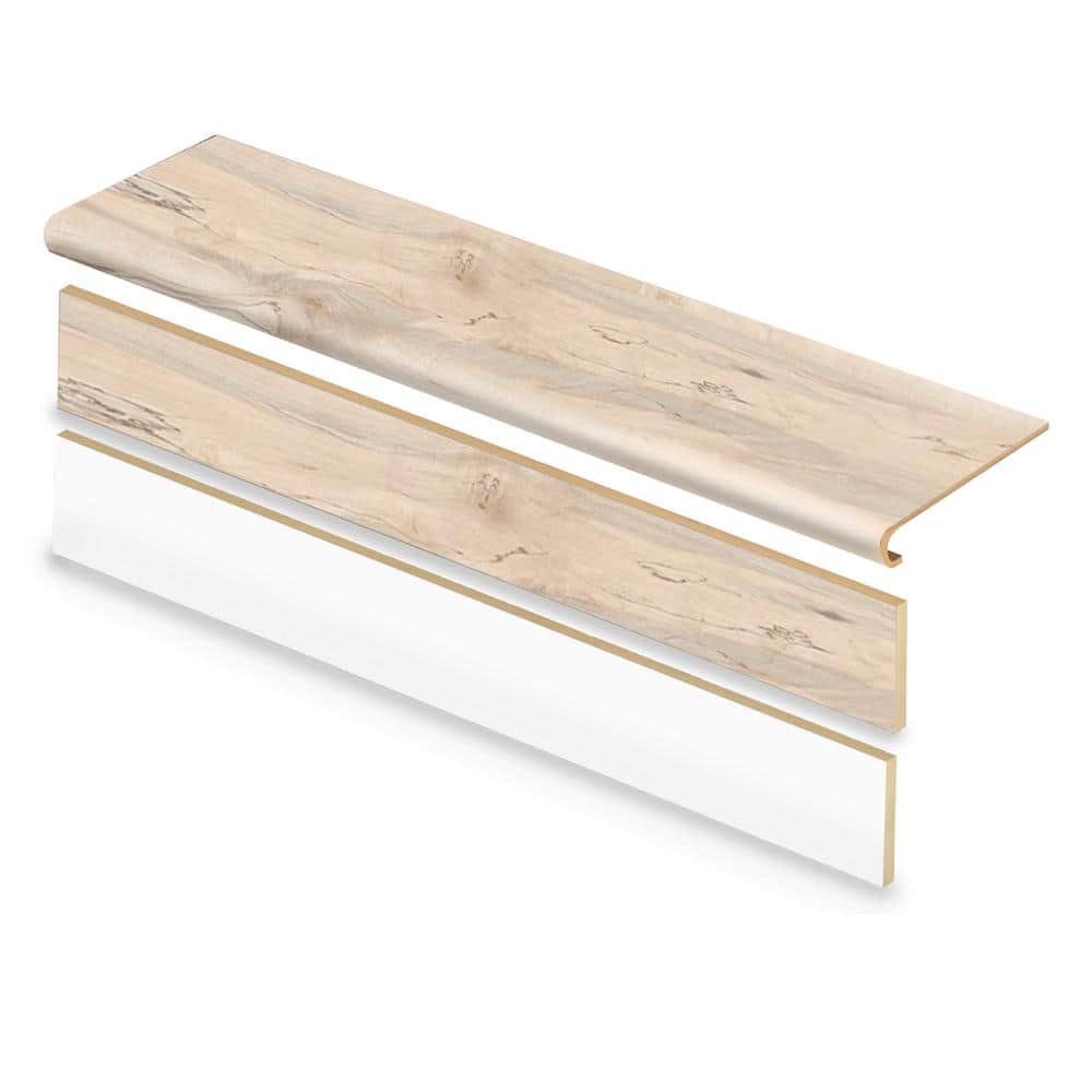 Cap A Tread Navarra Maple 47 in. L x 12.15 in. W x 1.69 in. T Vinyl ...