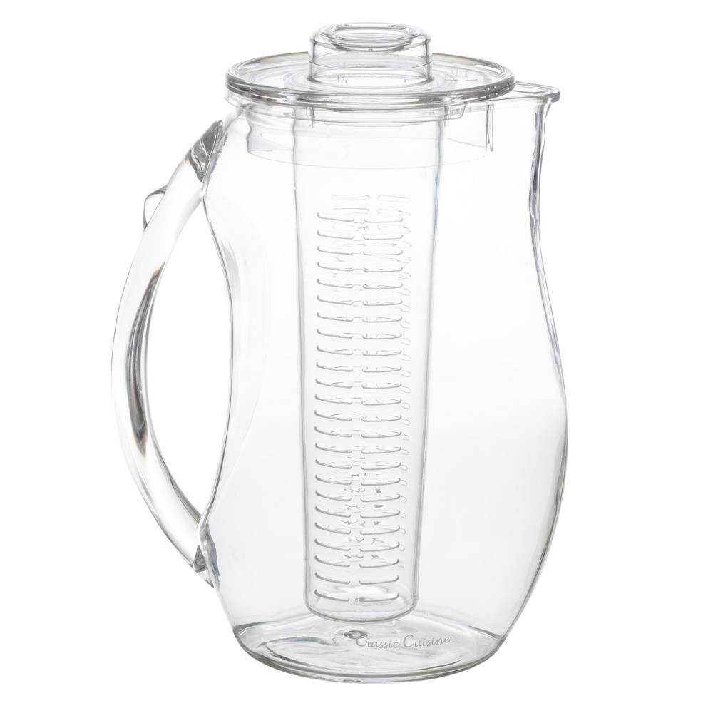 Classic Cuisine 96 oz. Clear Acrylic Infusion Pitcher HW031068 - The ...