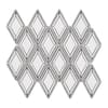 Daltile Premier Elegance Gray White Diamond 11-1/2 in. x 12-5/16 in ...