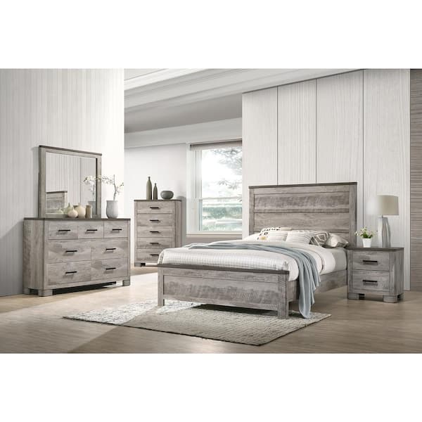 Adam Gray 5-Drawer 34 in. Wide Chest of Drawers MC300CH - The Home Depot