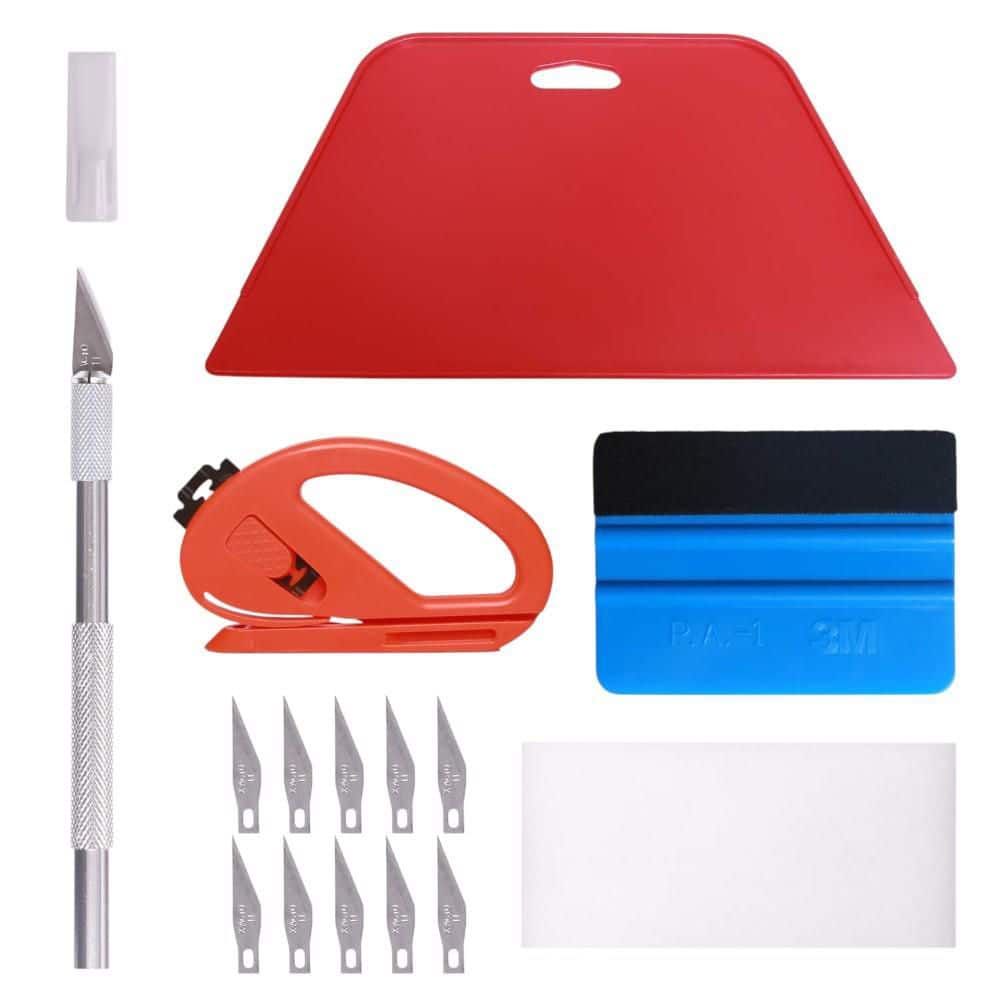 15-Piece Multi-Function Wallpaper Smoothing Tool Kit for Paper Peel & Stick Wallpaper Vinyl ...
