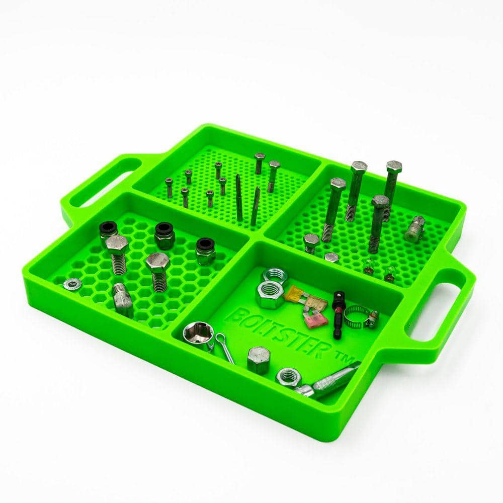 BOLTSTER Flexible Organizing Tray Green BTS-100003G - The Home Depot