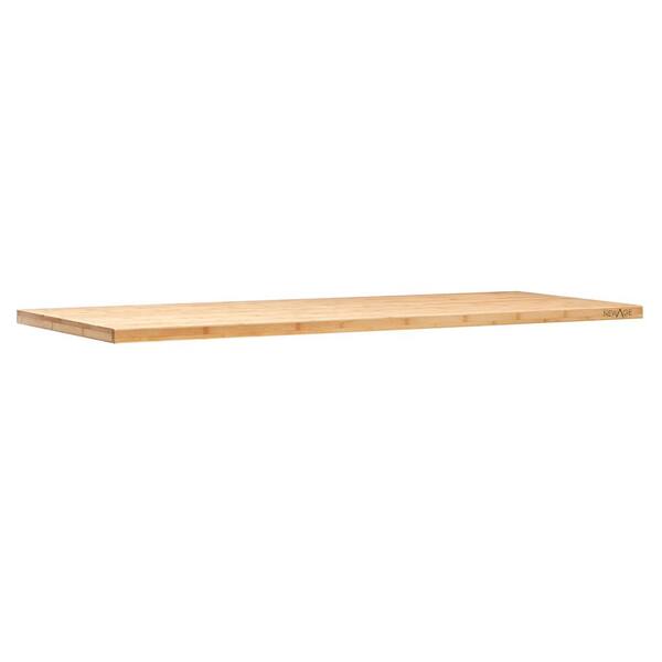 NewAge Products Pro Series 7 ft. Bamboo Workbench Top 32284 - The Home ...