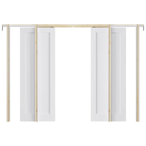 Reviews for ARK DESIGN 64 in. x 80 in. Paneled Blank White Primed MDF ...