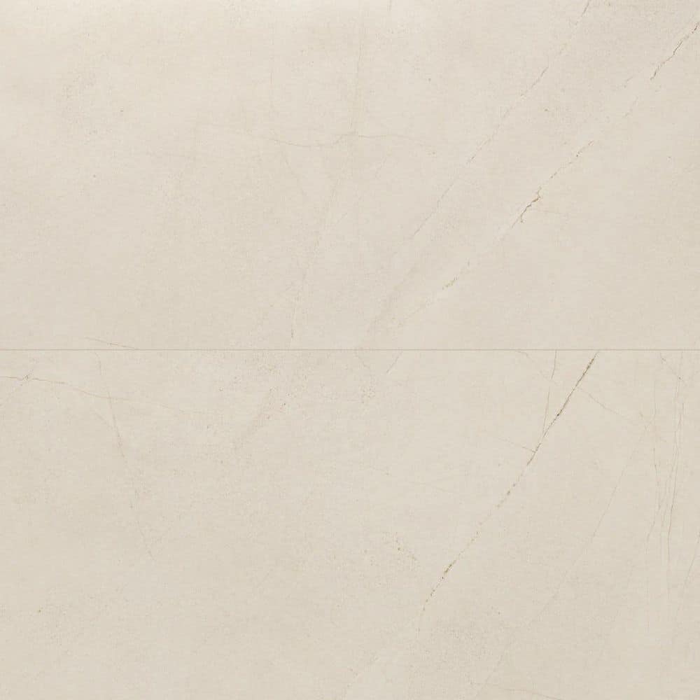 Ivy Hill Tile Dorian Marfil Cream 23.62 in. x 47.24 in. Marble Look ...