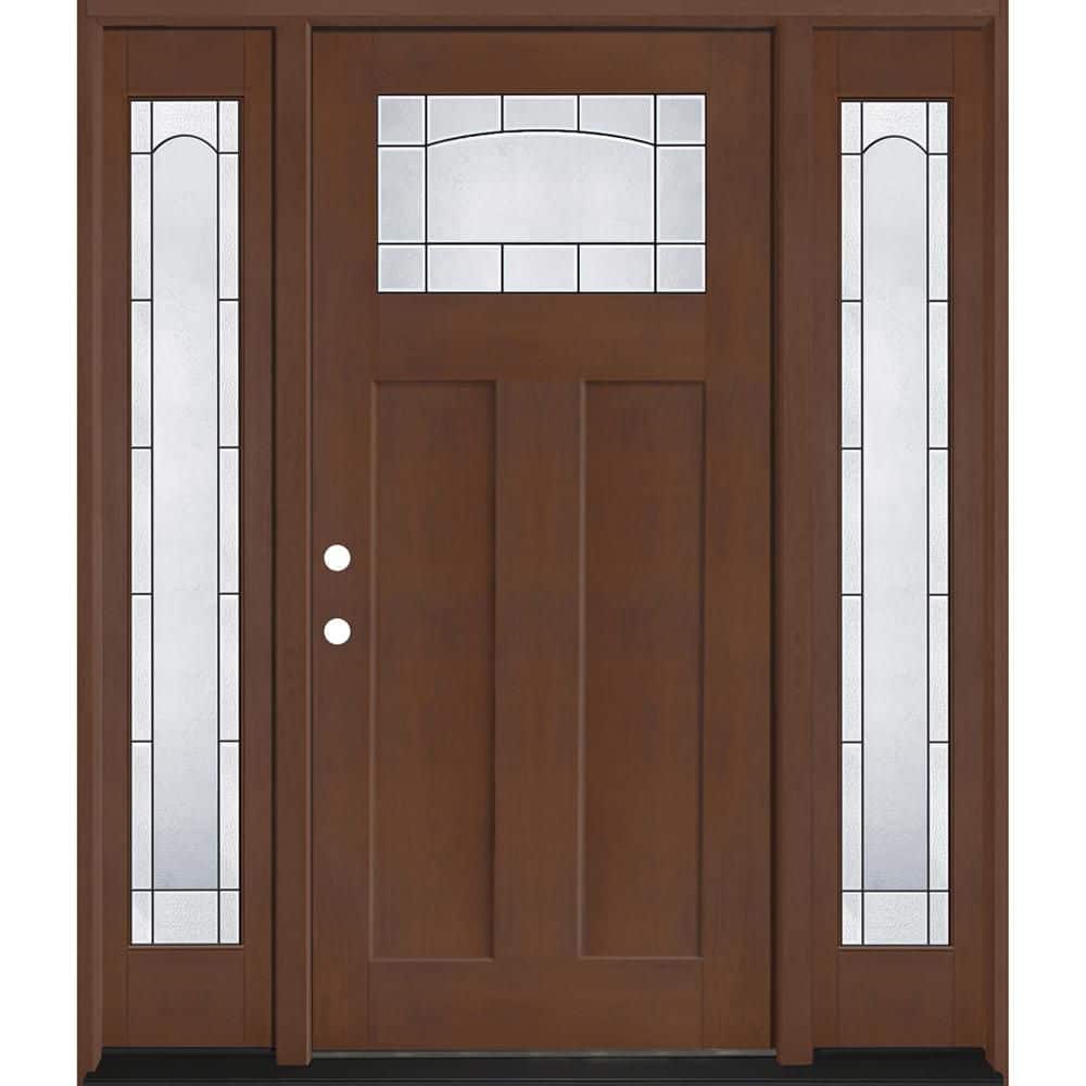 Steves & Sons Regency 64 in. x 80in. 1/4 TopL Empire Glass RHIS ...
