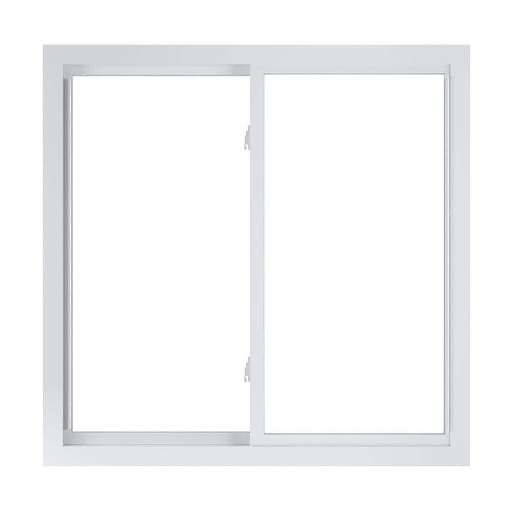 American Craftsman 70 Series 48 in. x 47 in. Left-Handed White Vinyl ...