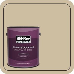 BEHR PREMIUM PLUS 8 oz. #PPU8-10 Rye Bread Flat Interior/Exterior Paint ...